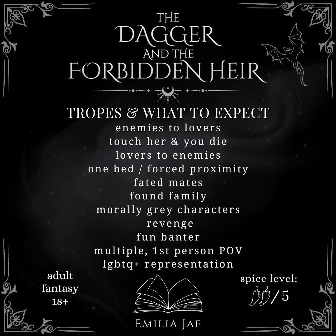 Book Tour: The Dagger and the Forbidden Heir by Emilia Jae – Genre ...